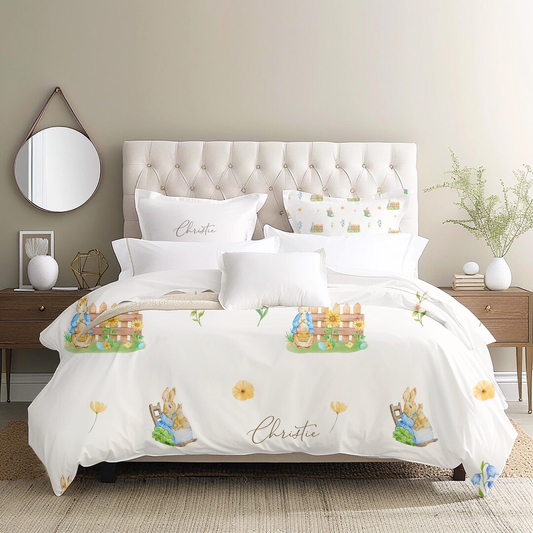 Peter Rabbit Personalized Bedding Set - Peter Rabbit Custom Duvet Cover ...