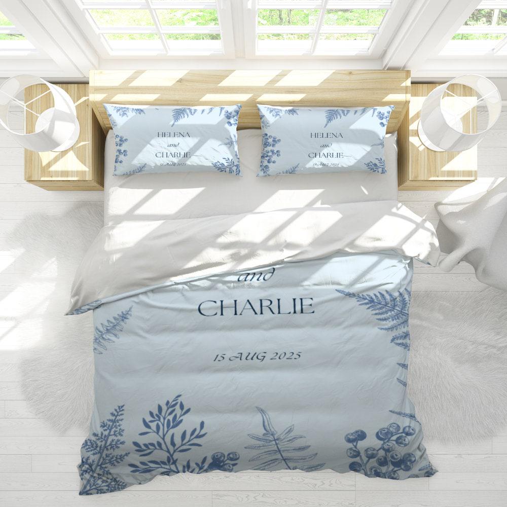 Personalized Duvet Cover Set Custom Bedding Set for Housewarming ...
