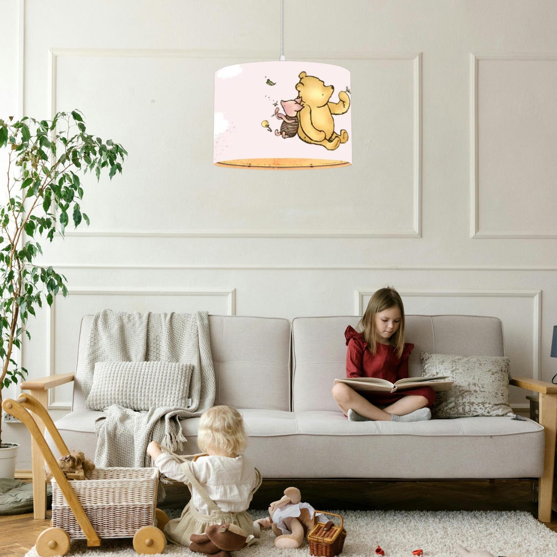 Winnie the Pooh and Piglet Shower Curtain – Cute Kids Bathroom Decor ...