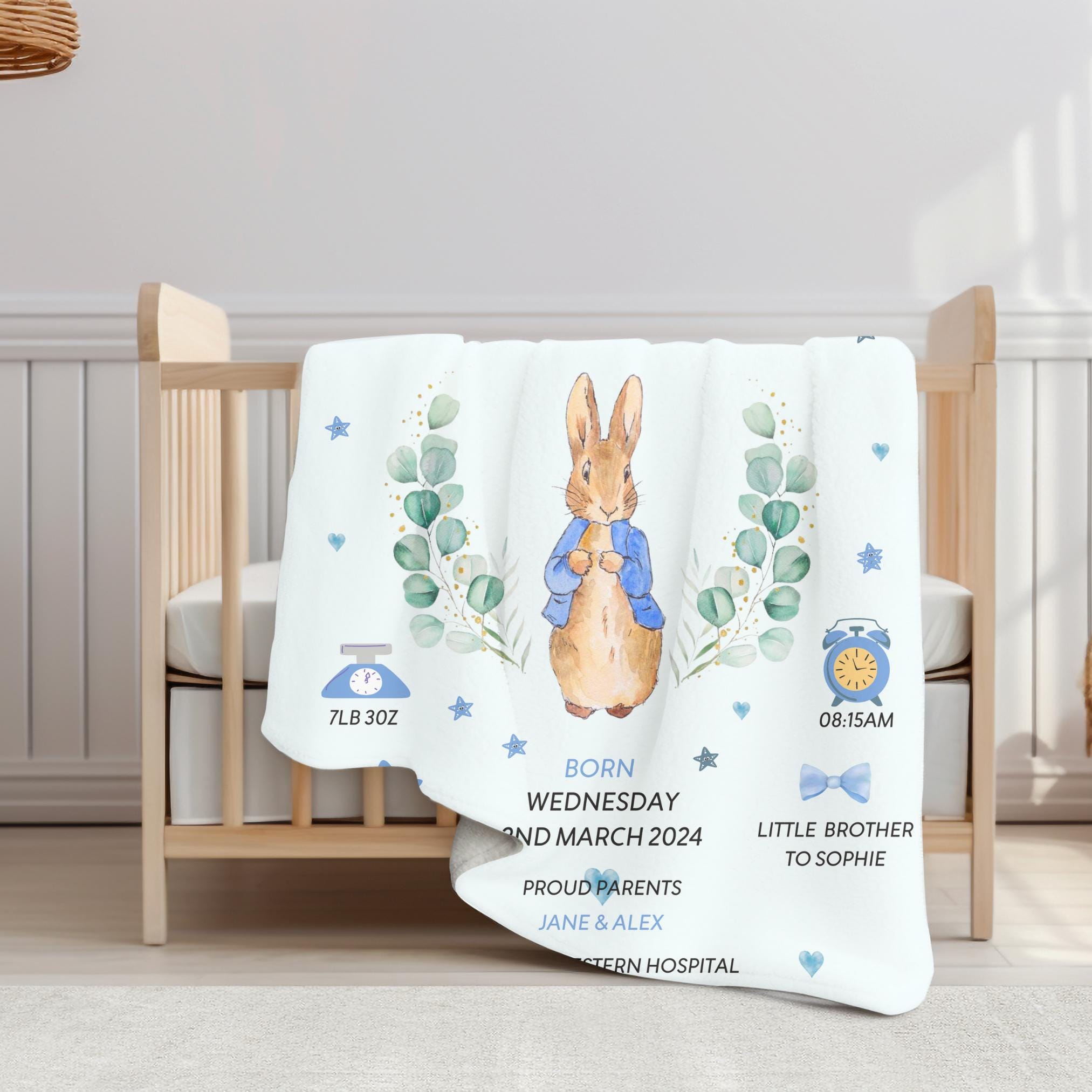 Peter Rabbit Blanket, Girls Nursery Blanket,girls Nursery Decor,baby ...