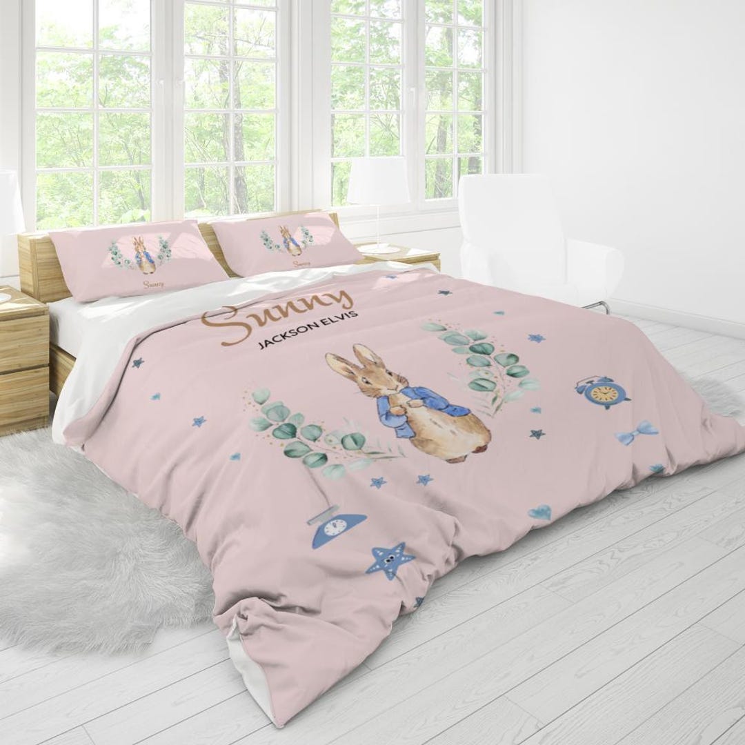 Personalized Peter Rabbit Bedding Set – Custom Name Duvet Cover - Etsy