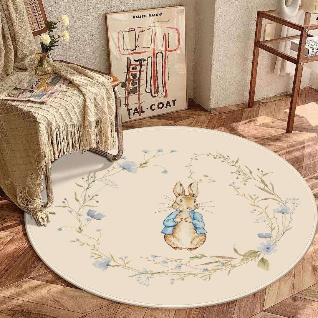 Peter Rabbit Rug, Beatrix Potter Decor, Rabbit Rug, Peter Rabbit ...