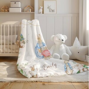 Peter Rabbit Blanket, Girls Nursery Blanket,girls Nursery Decor,baby ...