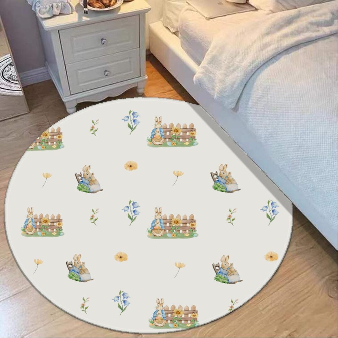 Peter Rabbit Rug, Beatrix Potter Decor, Rabbit Rug, Peter Rabbit ...