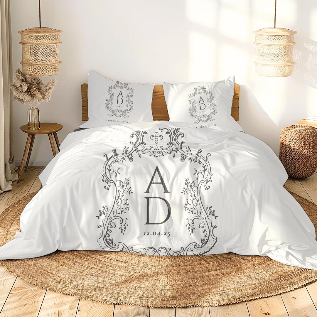 Personalized Duvet Cover Set – Custom Name, Anniversary Gift - Etsy