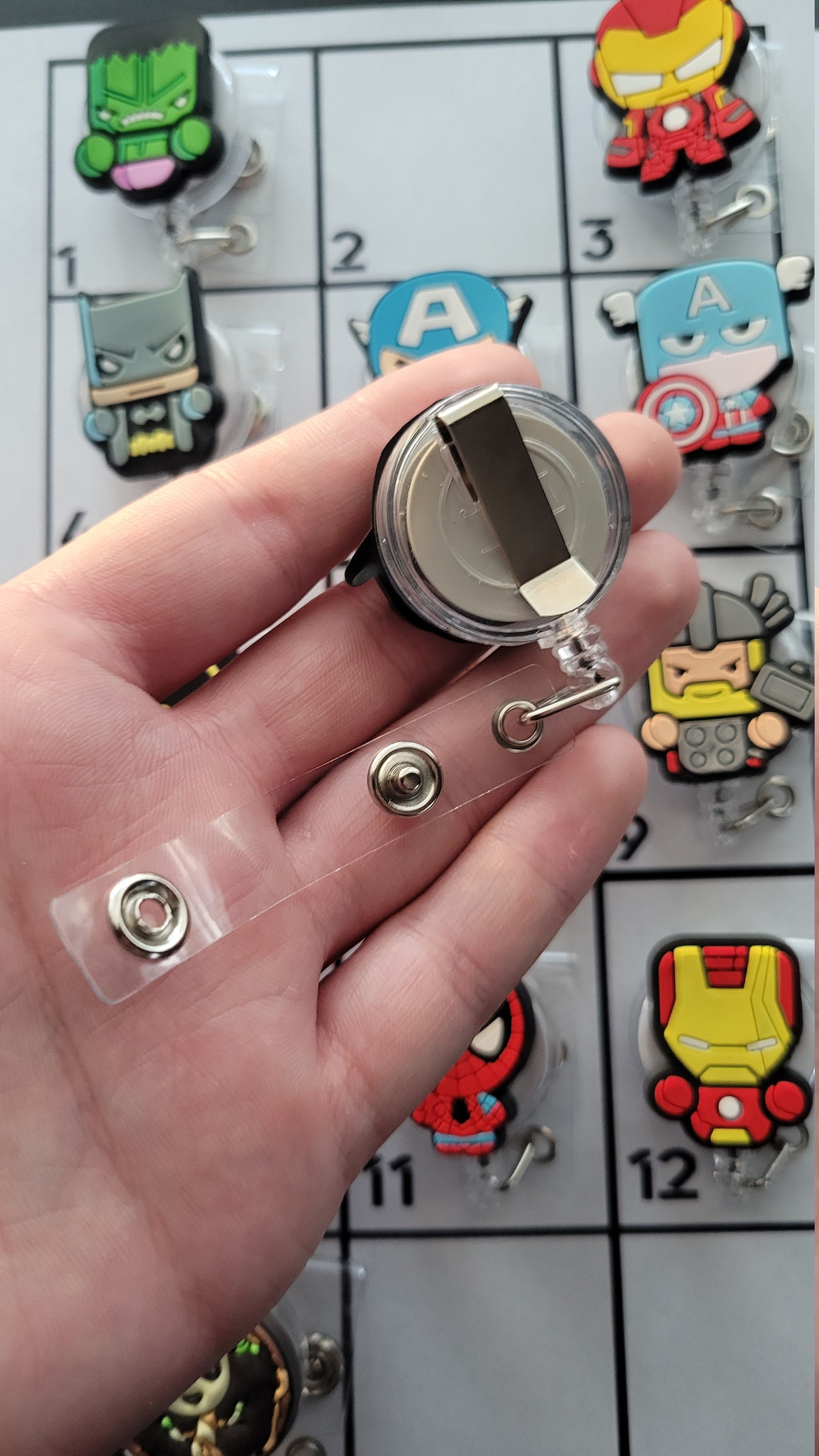 Marvel and DC Movie Character Badge Reel High Quality Retractable, Id ...