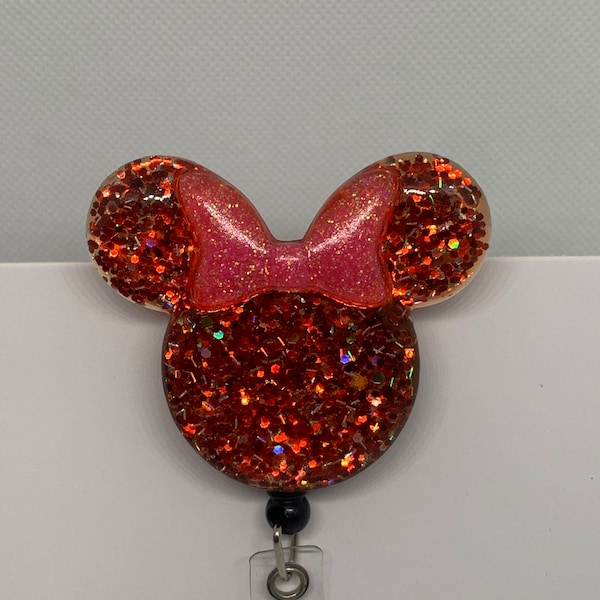 Resin Mickey Mouse Badge Holder - Etsy