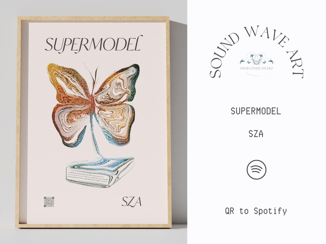 Supermodel | SZA | Ctrl | Interactive Digital Download Art Print | QR ...