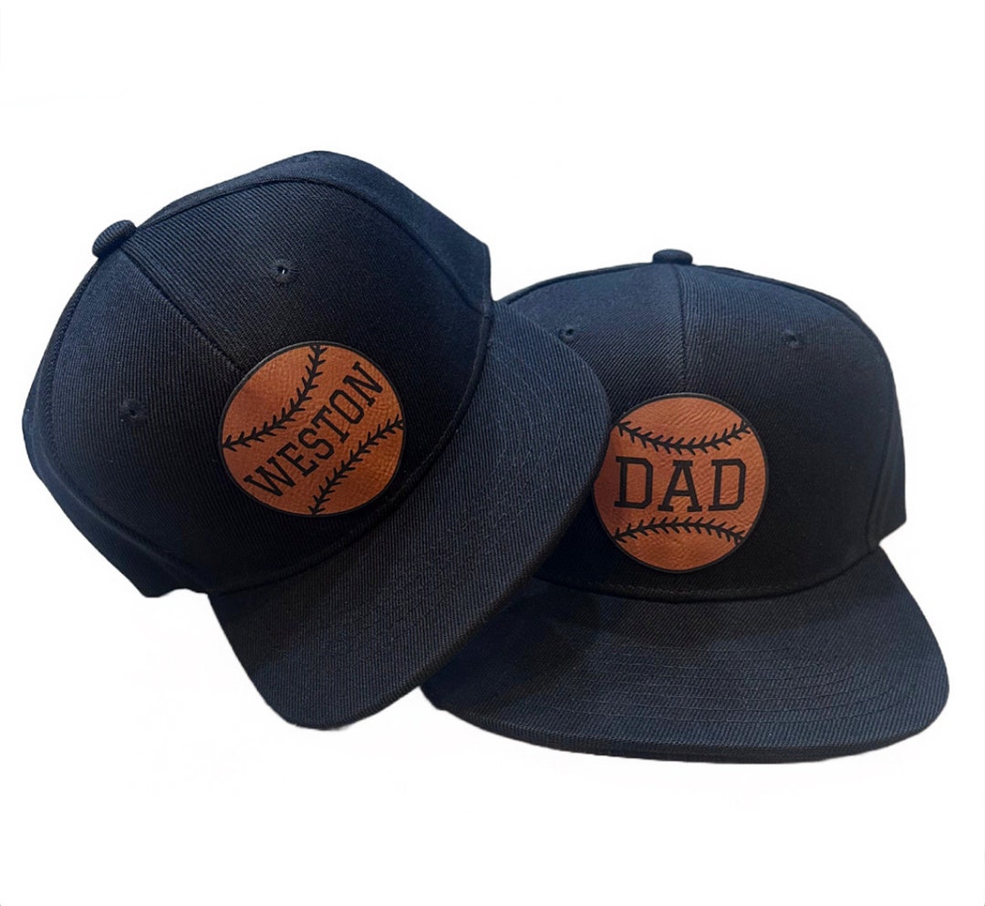 Personalized Baseball Hat: Custom Name Leatherette Patch Snapback - Etsy