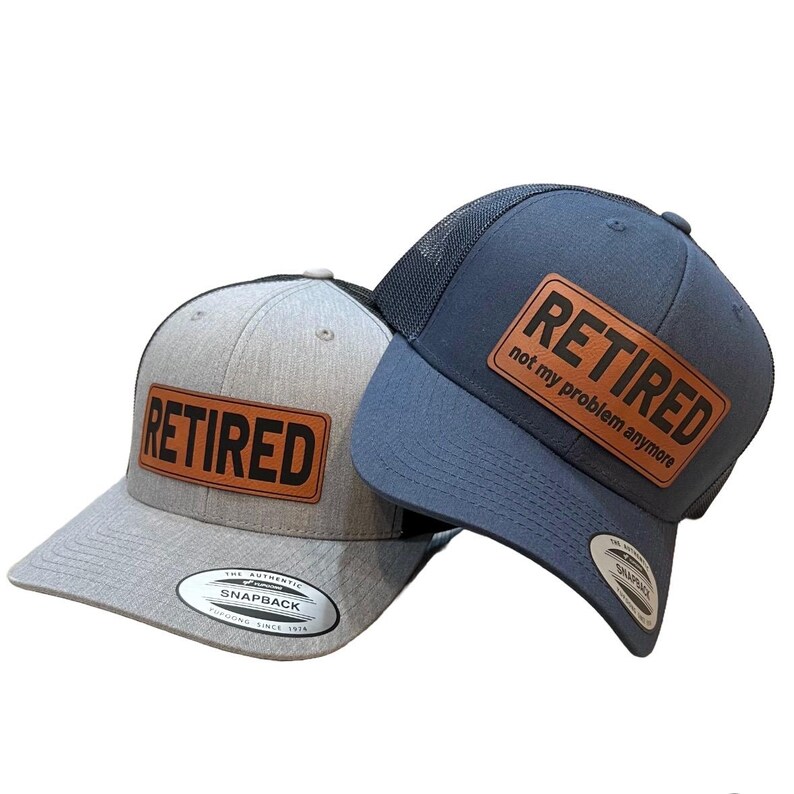 Retired Patch Snapback Hat: Retirement Gift - Etsy