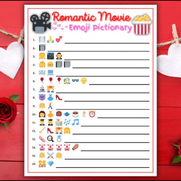 Emoji Movie Pictionary - Etsy