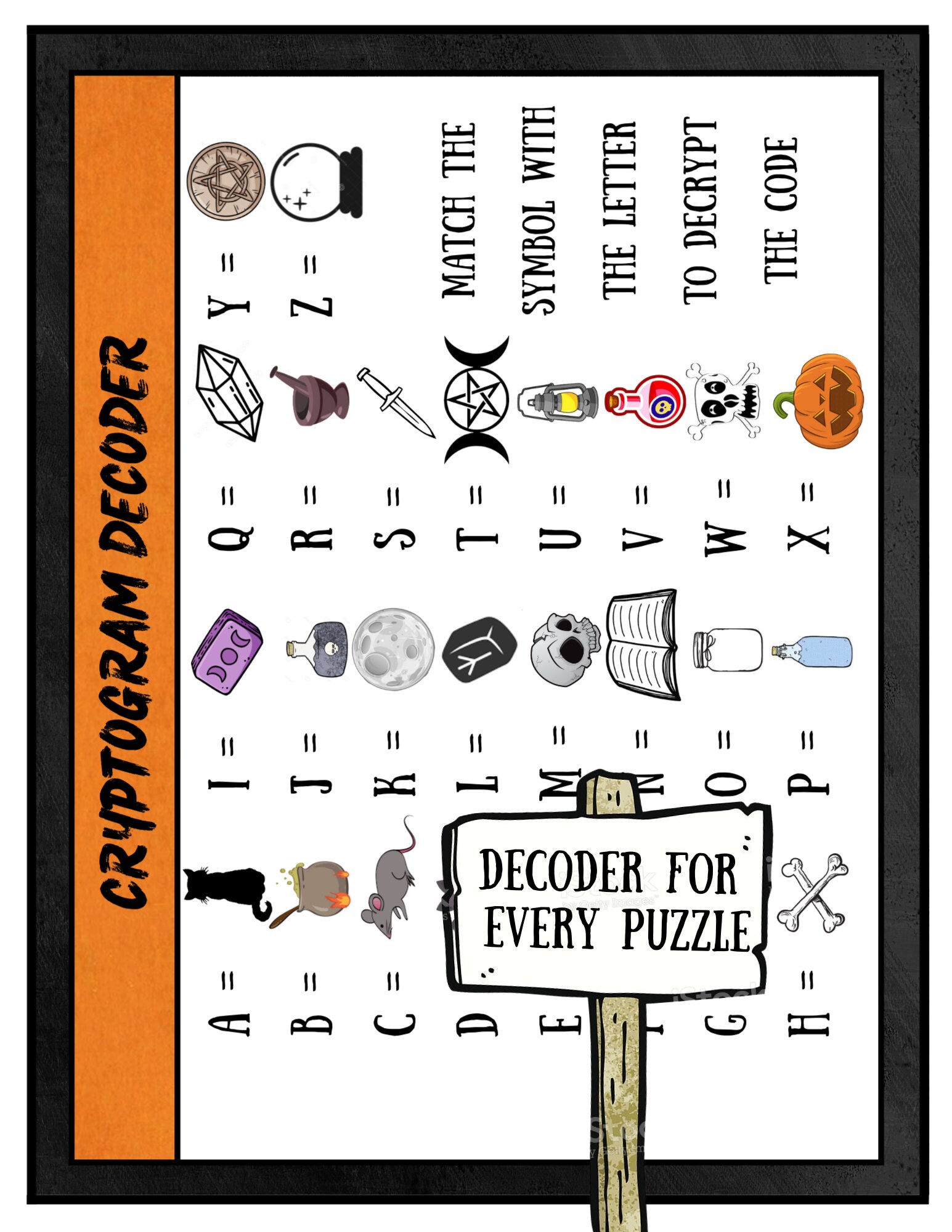 Witch's Potion Escape Room for Kids - Printable Party Game - Witch ...