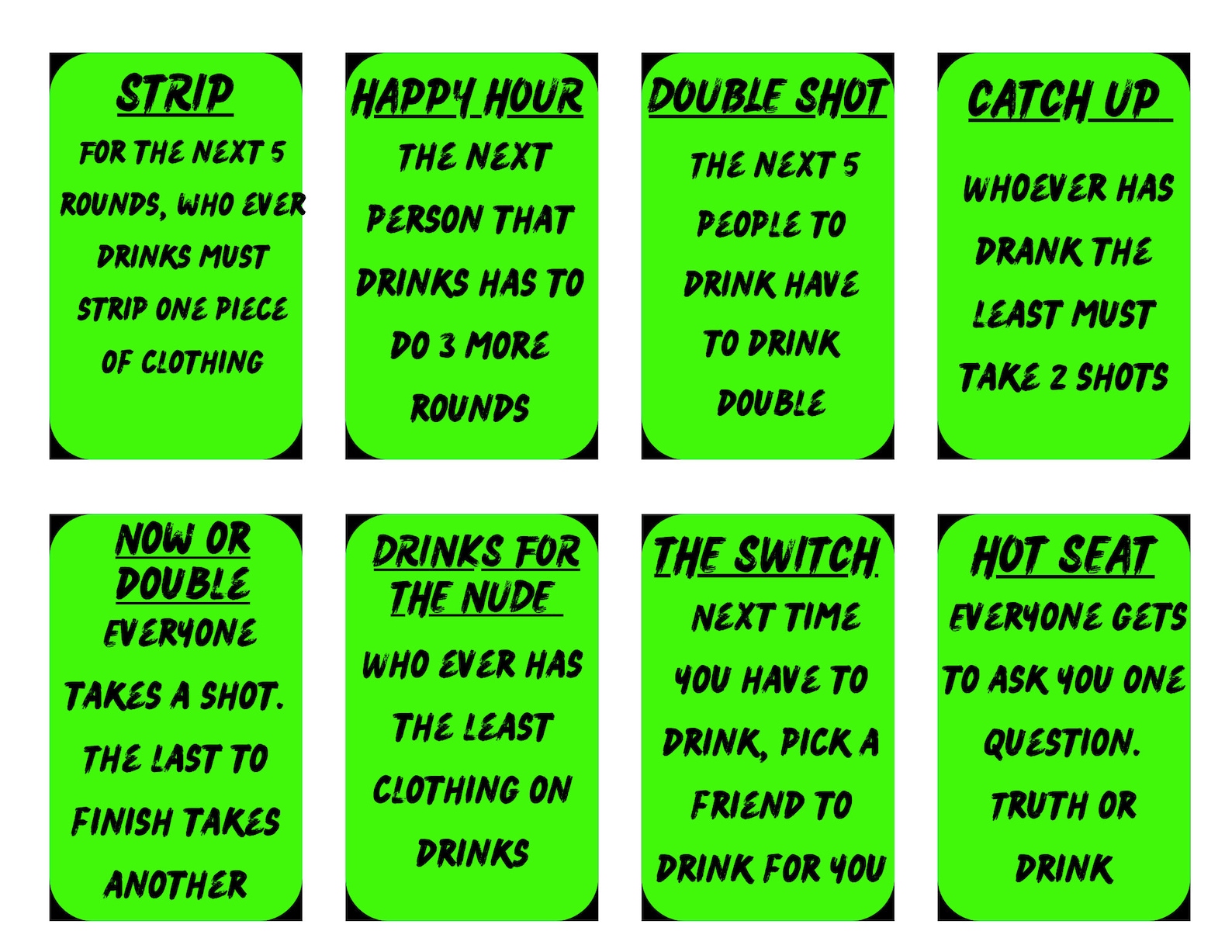 Truth or Shot Adult Drinking Game to Party - Etsy