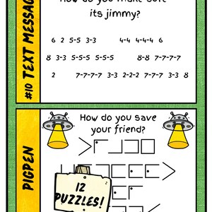 Alien Escape Room Printable Party Game - Escape Room Kit - Birthday ...