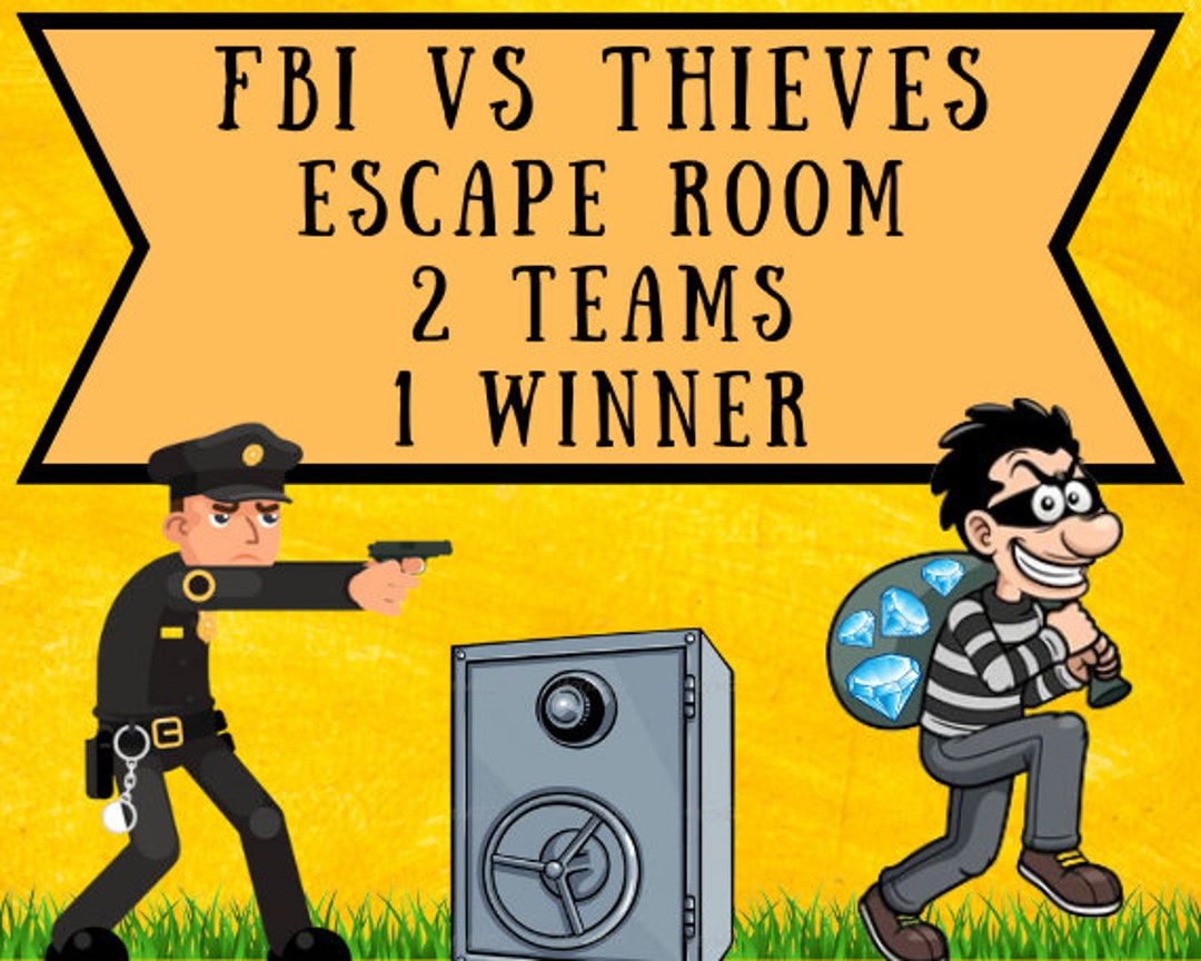 Two-team Team Building Escape Room Activities Kit for Kids, Printable ...