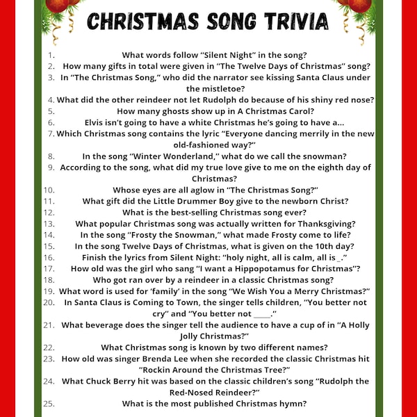 The Christmas Song - Etsy