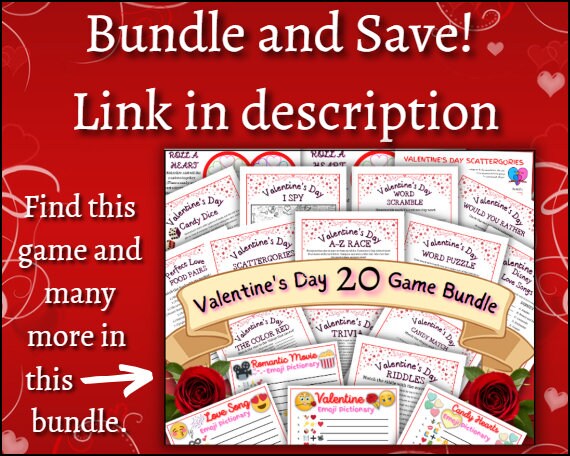 Valentine's Love Song Emoji Pictionary Game | Fun Valentine's Day ...