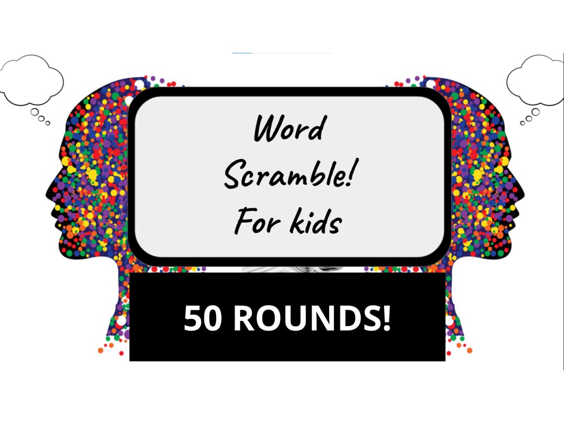 Kids Word Scramble Game Powerpoint Game - Etsy