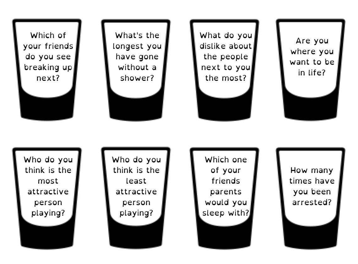 Truth or Shot Adult Drinking Game to Party - Etsy