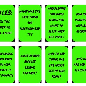 Truth or Shot Adult Drinking Game to Party - Etsy