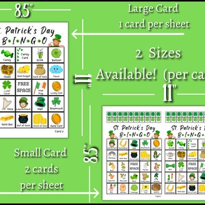 Bingo Game for Kids, St Patrick's Classroom Game, St Patty's Bingo, St ...