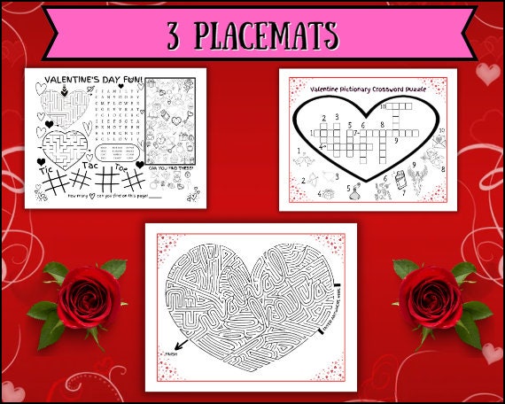 17 Valentines Activity Bundle Printable, Valentines Party Games, Kids ...