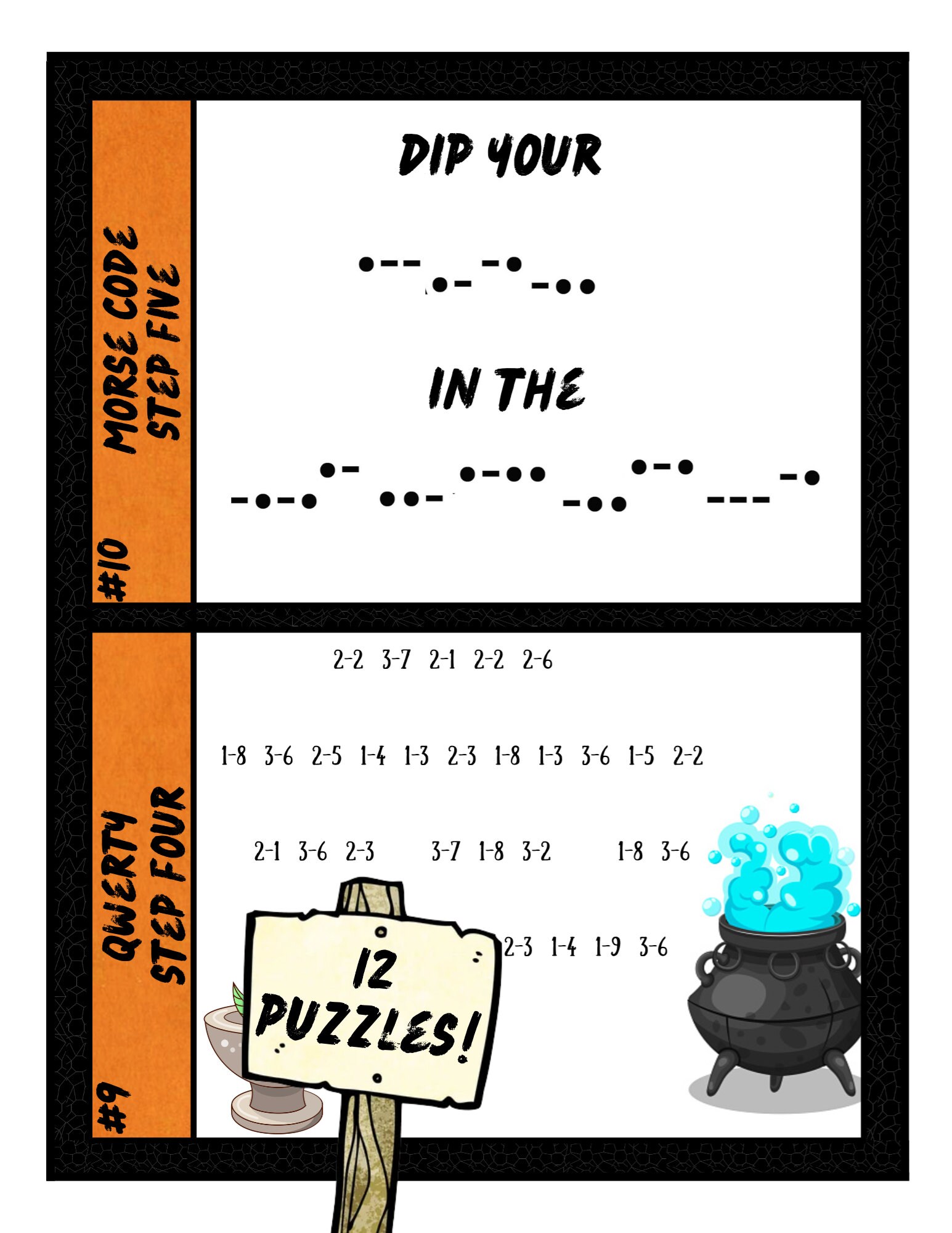 Halloween Escape Room for Kids - Printable Party Game - Escape Room Kit ...