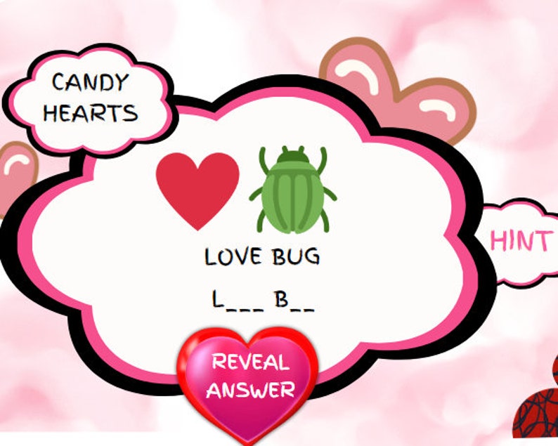 Virtual Valentine Emoji Game || Party Game || Virtual Quiz Night Game ...