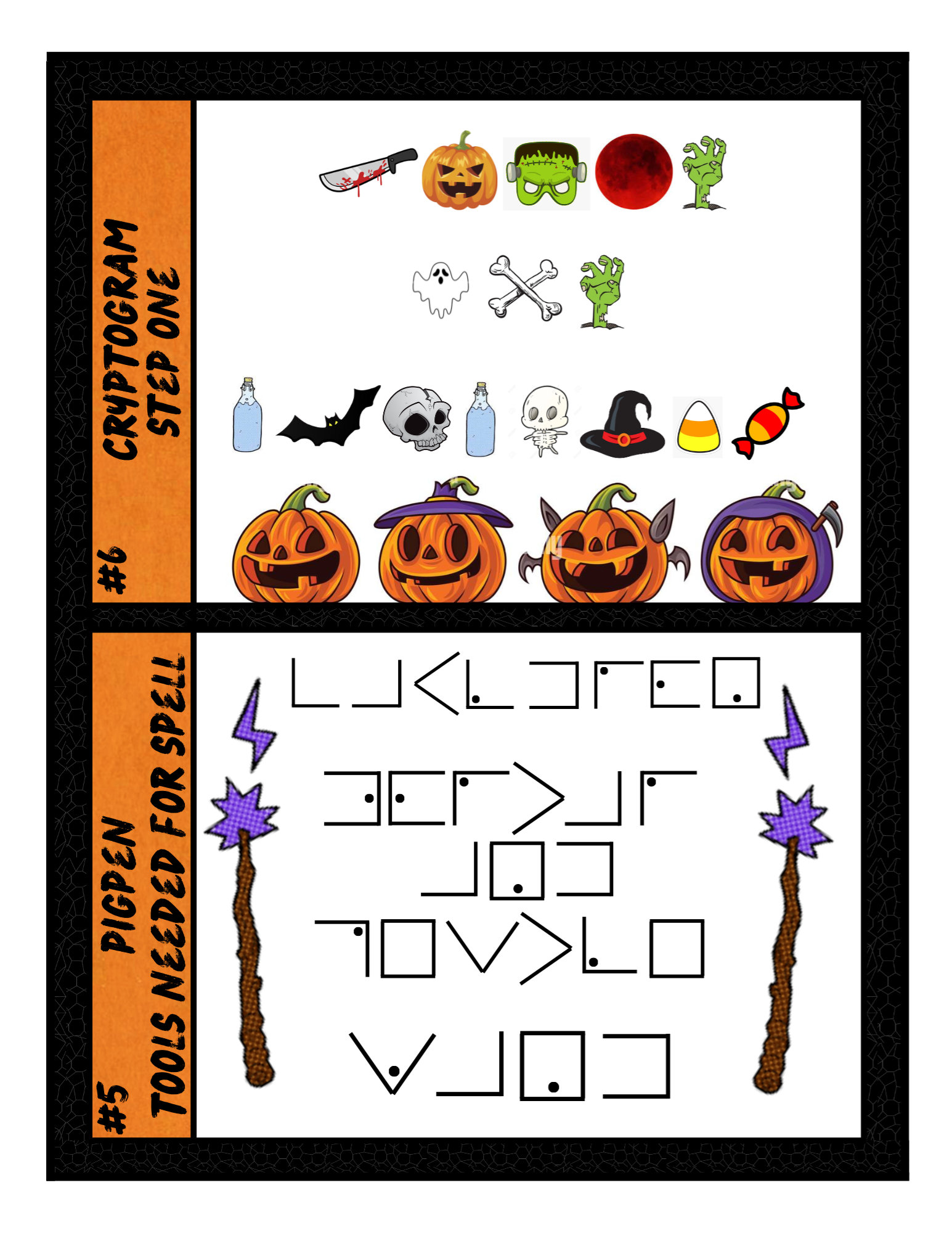 Halloween Escape Room for Kids - Printable Party Game - Escape Room Kit ...