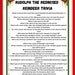 Rudolph Trivia Game! Rudolph the Rednosed Reindeer Printable Christmas ...