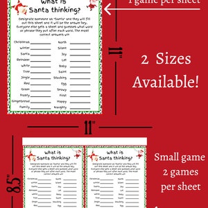 What is Santa Thinking | Fun Christmas Game | Christmas Party Game ...