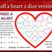 Valentine's Day Kids Rollin a Heart Game Printable | Heart Candy Dice ...