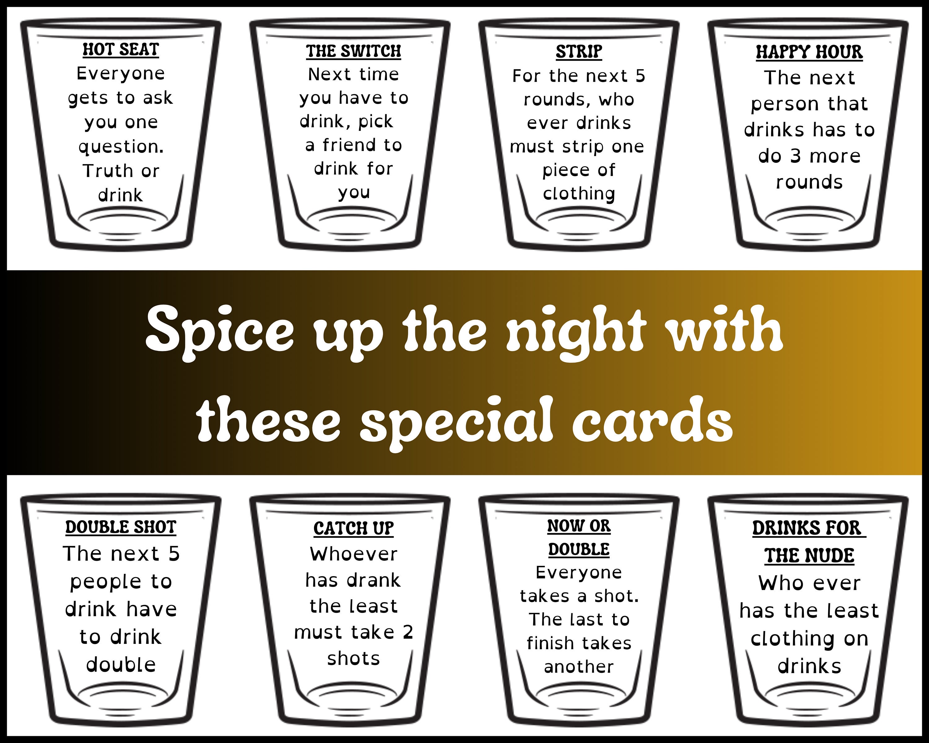 Truth or Shot Adult Drinking Game to Party - Etsy