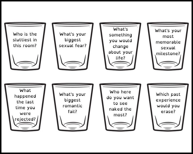 Truth or Shot Adult Drinking Game to Party - Etsy