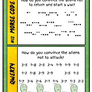 Alien Escape Room Printable Party Game - Escape Room Kit - Birthday ...