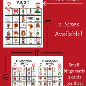 Christmas Bingo Printable Game for Kids, Family, Friends, Parties, and ...