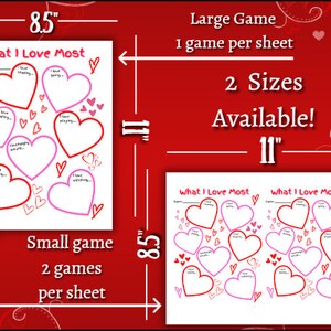 What I Love Writing Activity, Valentine's Day Printable, Journal Prompt ...