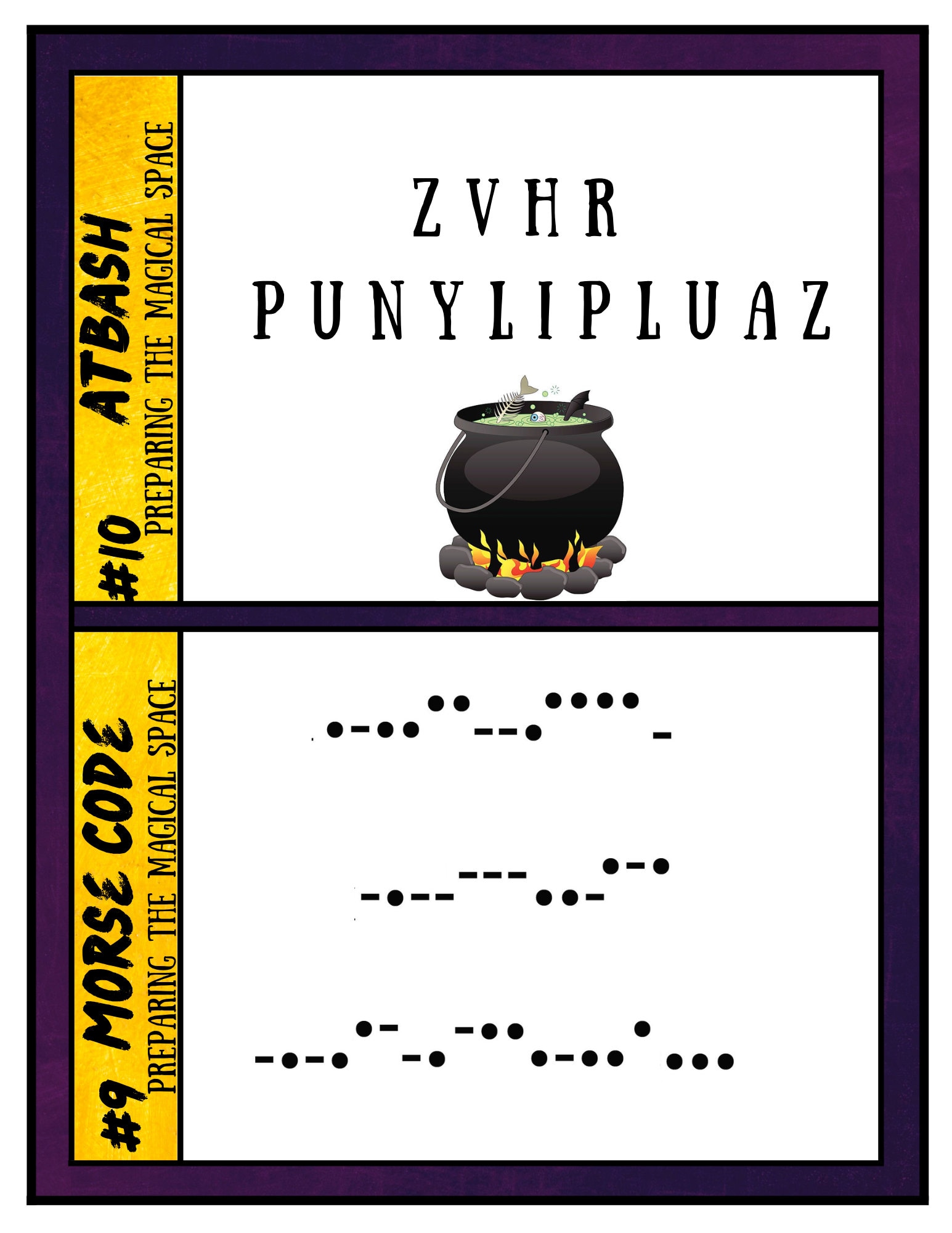 Witch's Potion Escape Room for Kids - Printable Party Game - Witch ...