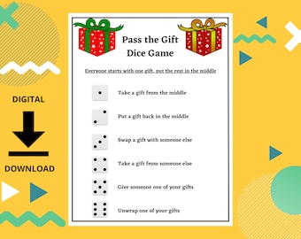 Pass the Parcel Game Forfeits, Birthday Party Game Printable ...