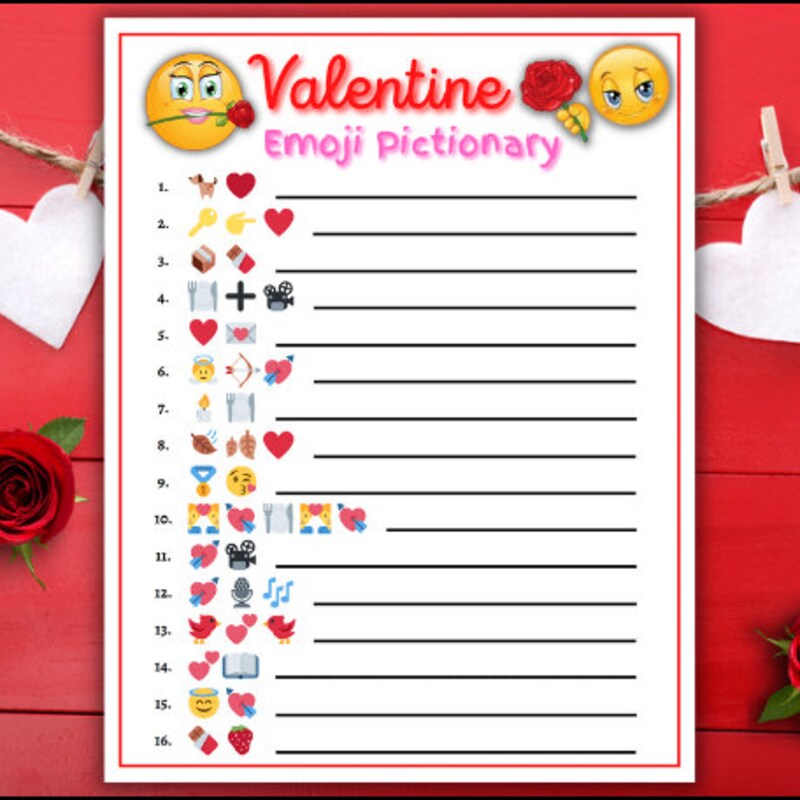 Valentines Games - Etsy