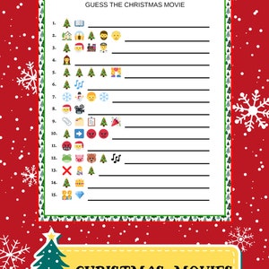 Christmas Emoji Quiz Bundle | Emoji Pictionary | Xmas Party Fun ...