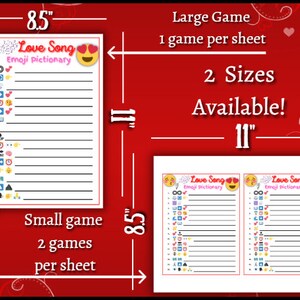 Valentine's Love Song Emoji Pictionary Game | Fun Valentine's Day ...