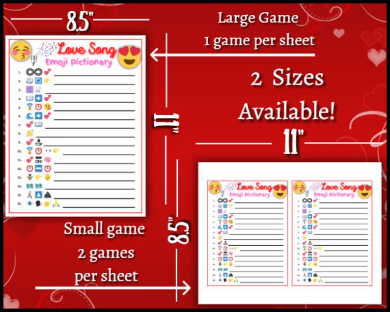 Valentine's Love Song Emoji Pictionary Game | Fun Valentine's Day ...