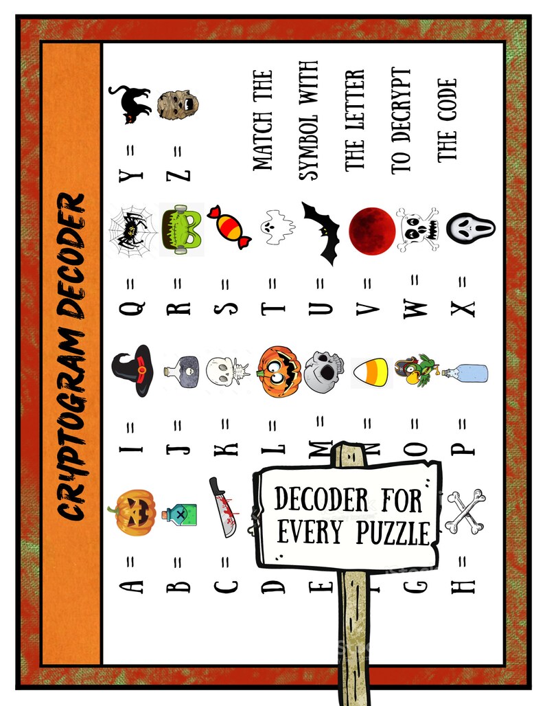 Halloween Escape Room for Kids - Printable Party Game - Escape Room Kit ...