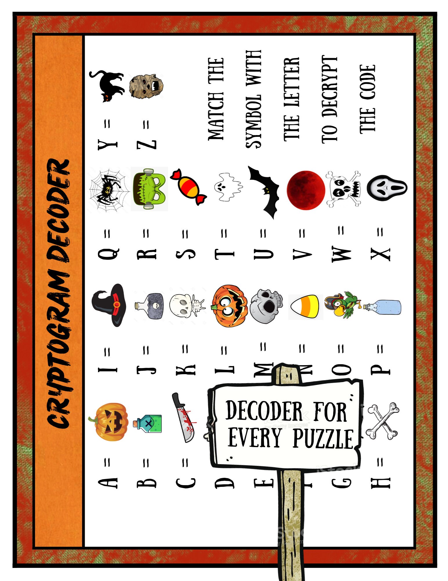 Halloween Escape Room for Kids - Printable Party Game - Escape Room Kit ...