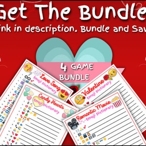 Valentine's Romantic Movie Emoji Pictionary Game | Fun Valentine's Day ...