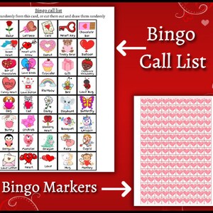 Valentine's BINGO Game for Kids and Adults | Valentine's Day Printable ...