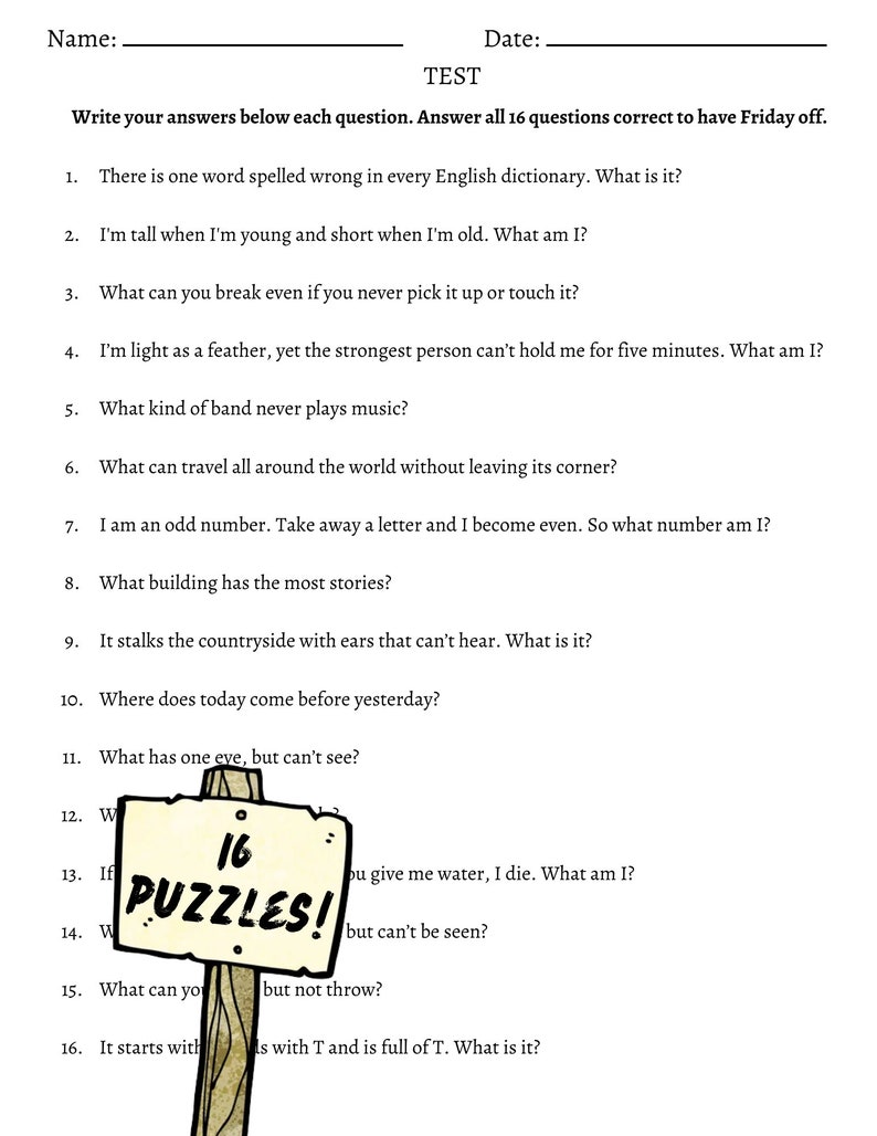 School Breakout Escape Room for Kids. - Printable Party Game – Escape ...