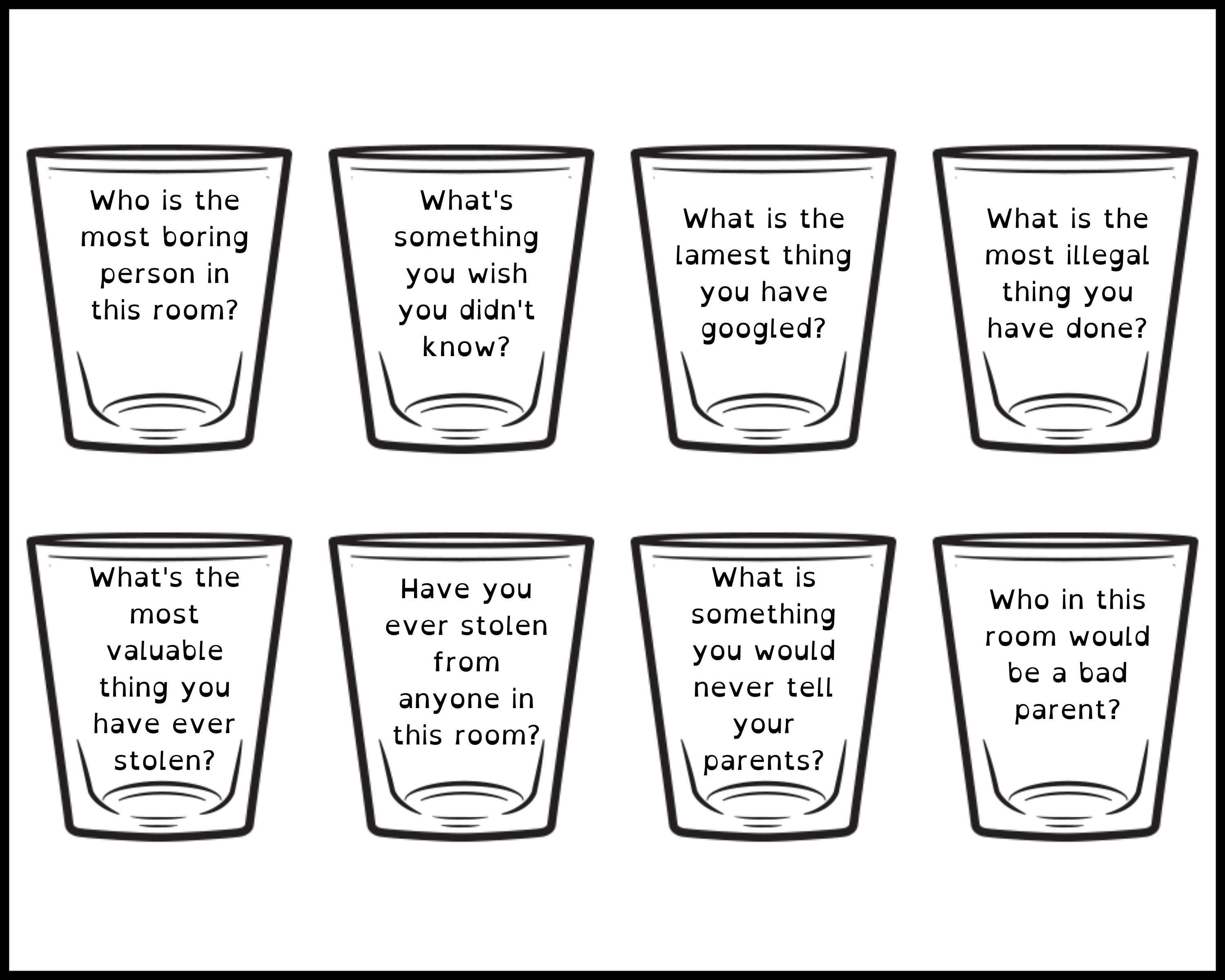 Truth or Shot Adult Drinking Game to Party - Etsy