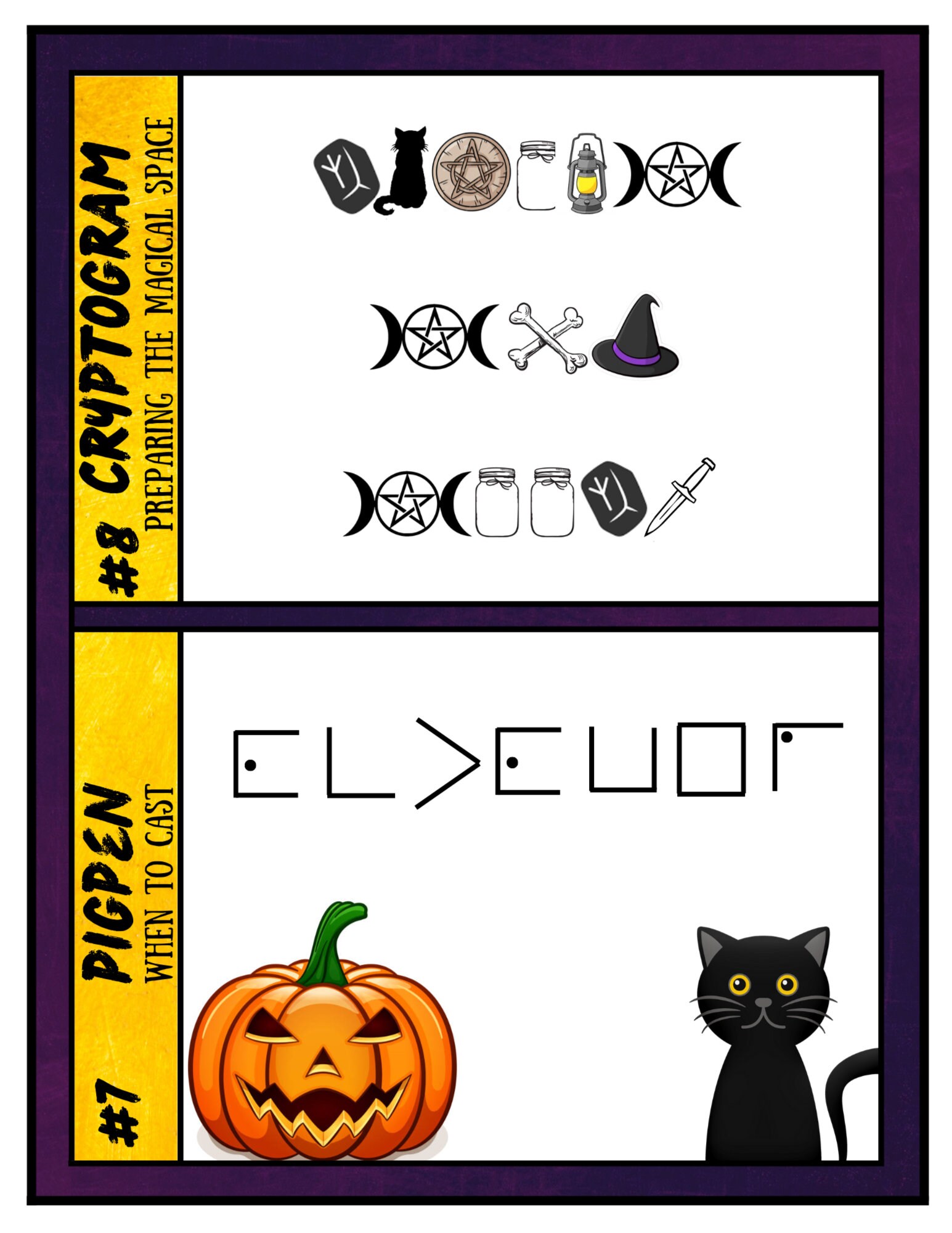 Witch's Potion Escape Room for Kids - Printable Party Game - Witch ...